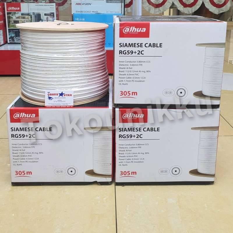 Jual Kabel cctv Dahua RG59+Power 305 Meter | Shopee Indonesia