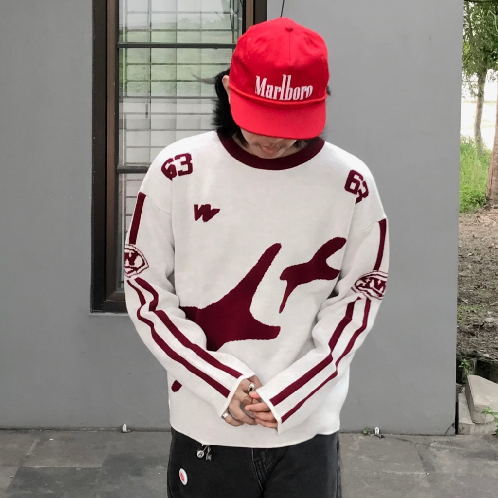 Jual WP Company - Knitwear BOXY Rate Football Star Knit Switer Unisex ...
