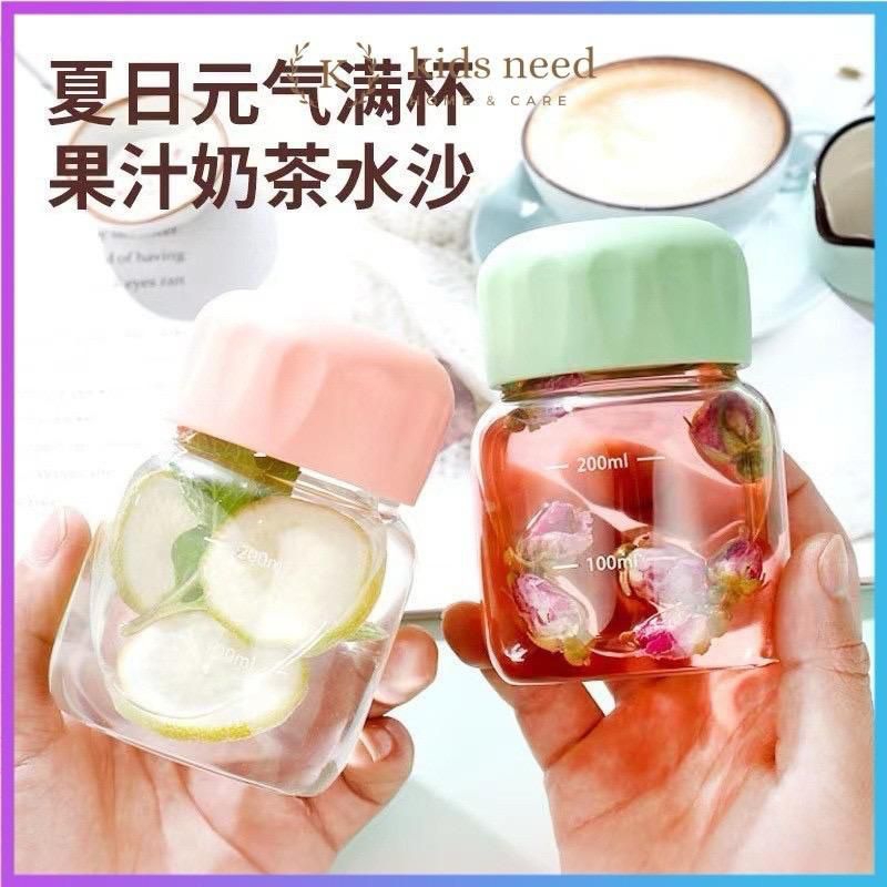 Jual Botol Jus Kaca / Botol Kaca Estetik 200ml | Shopee Indonesia
