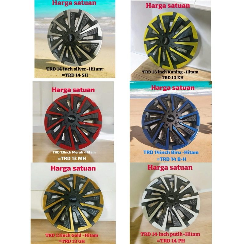 Jual WHEEL DOP DOP RODA COVER DOP VLEG PELEK WARNA WARNI UNIVERSAL RING ...