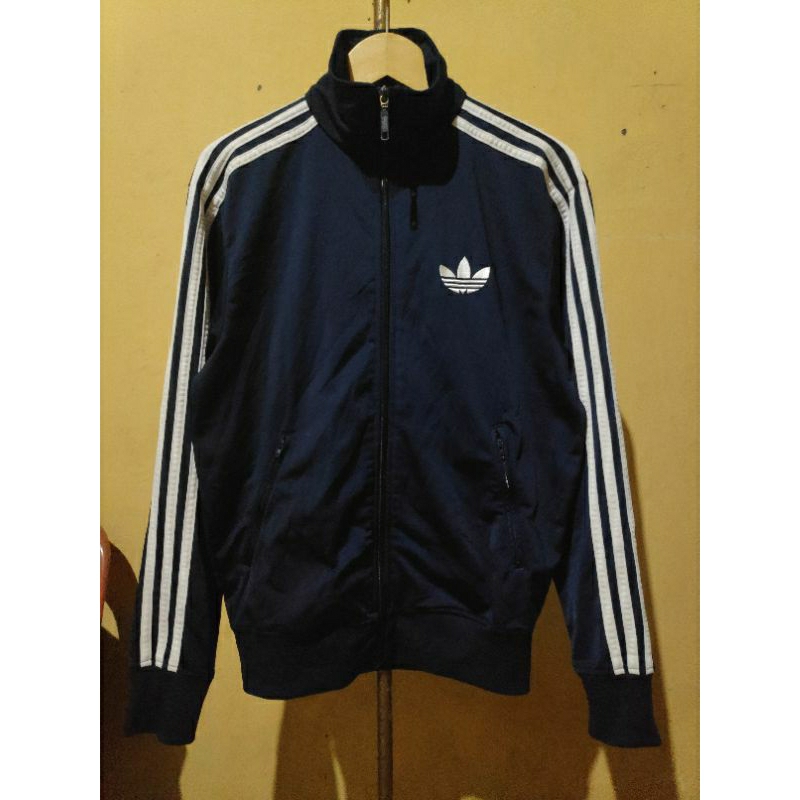 Jual tracktop Adidas bunga Firebird navy keren original | Shopee Indonesia