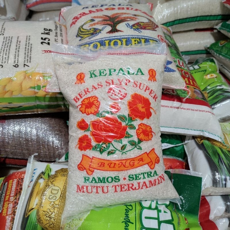 Jual Beras Cap Bunga Ramos Setra 5Kg | Shopee Indonesia
