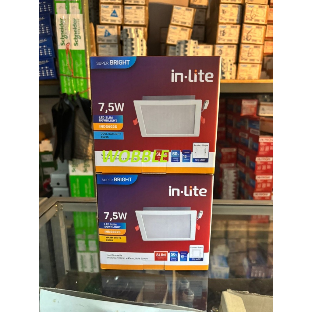 Jual INDS602S LAMPU DOWNLIGHT LED PANEL IN LITE INLITE COB SLIM KOTAK ...