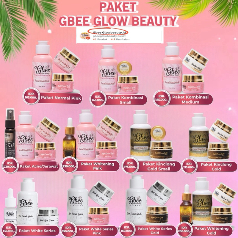 Jual Paket Lengkap Gbee Glow Beauty Lengkap Paket Glowing Gbee | Shopee Indonesia