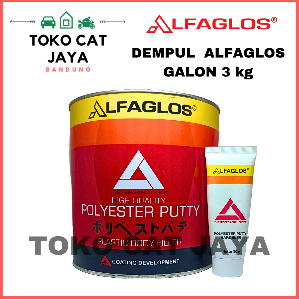 Jual DEMPUL ALFAGLOS GALON 3Kg + Hardener | Shopee Indonesia