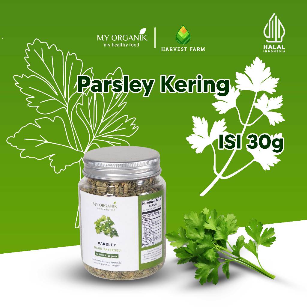 Jual My Organik Parsley 30g Daun Parsley Kering Bubuk MPASI Flakes ...