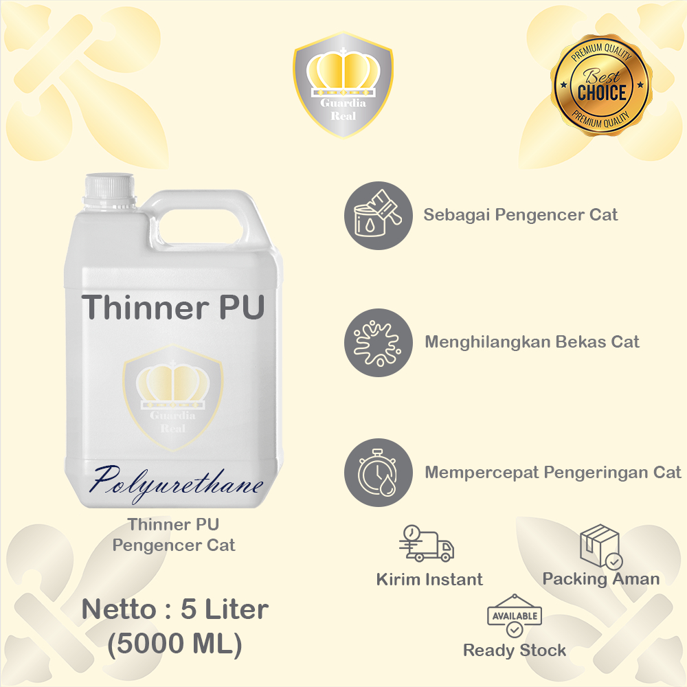 Jual Thinner PU 5 Liter/ Thinner Polyurethane 5 Liter/ Tiner PU 5 Liter/ Tiner PU 5 Liter/ Tener ...