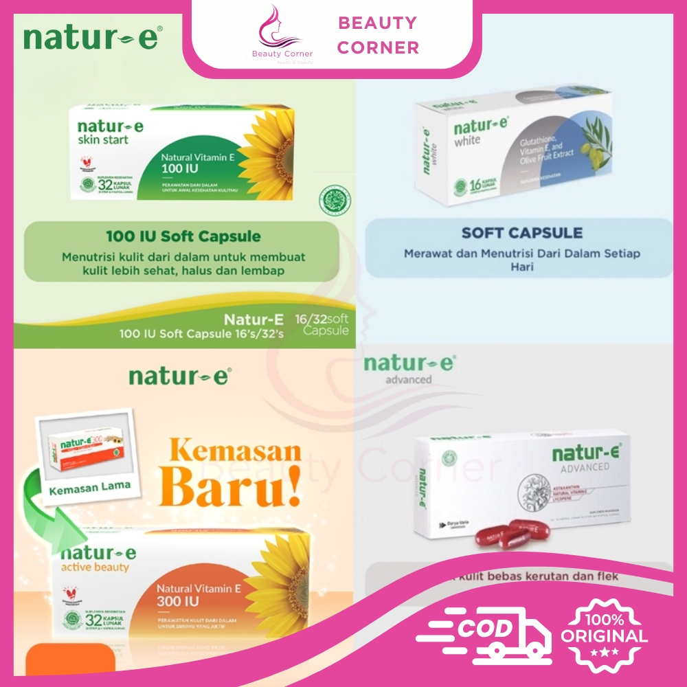 Jual Natur-E Soft Capsule 100 IU | 300 IU | White | Shopee Indonesia