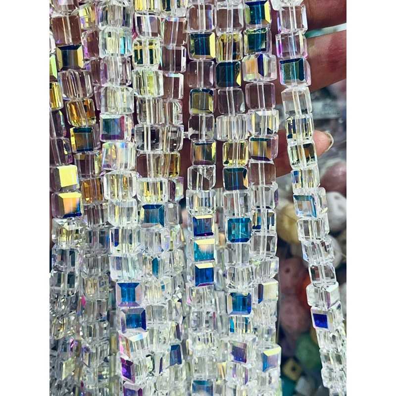 Jual 12pcs kristal ceko kotak grade AAA 8mm dan 6mm | Shopee Indonesia