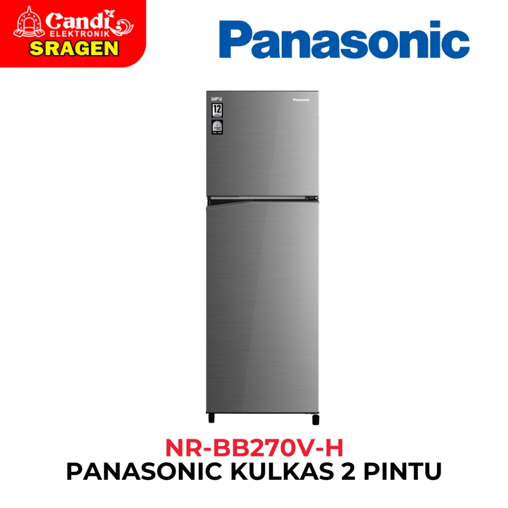 Jual PANASONIC Kulkas 2 Pintu Inverter 266 Liter - NR-BB270V-H | Shopee ...