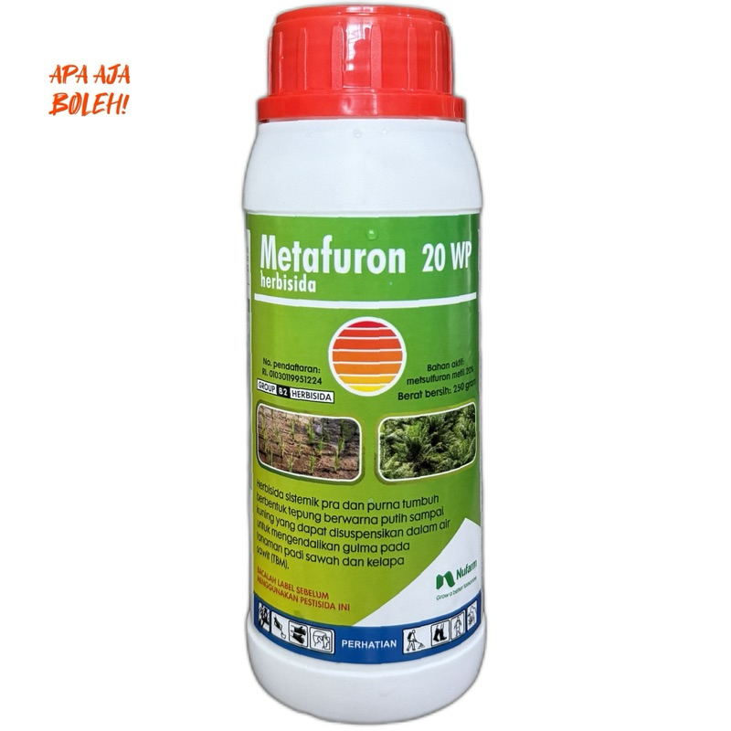 Jual HERBISIDA METAFURON 20 WP 250 GRAM NUFARM/RACUN METIL METSULFURON ...