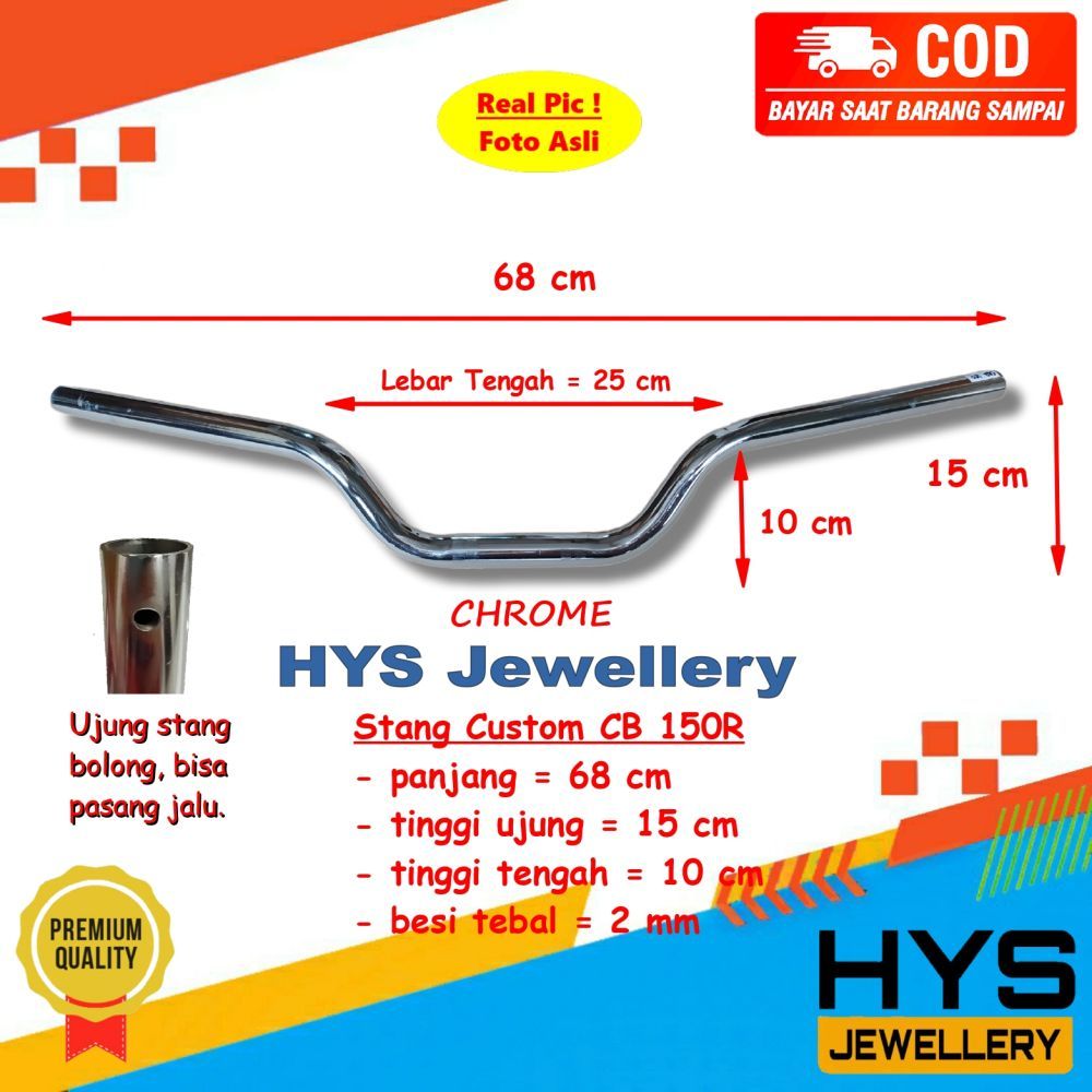 Jual [COD] Stang Stir Motor Custom CB 150R CB150R - Setang Setir ...