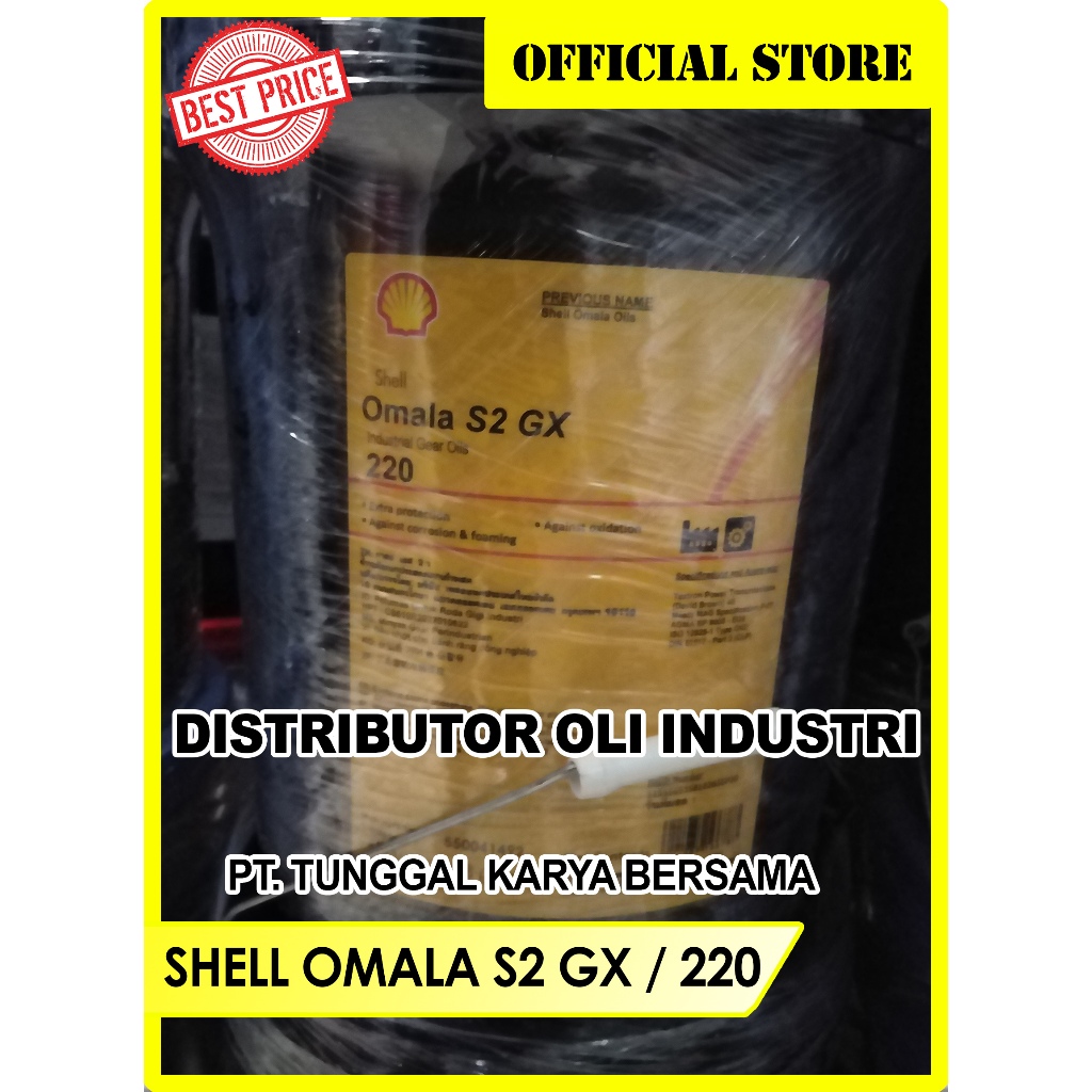 Jual SHELL OMALA S2 GX / G 220 ( GEAR OIL - ISO VG 220 ) | Shopee Indonesia