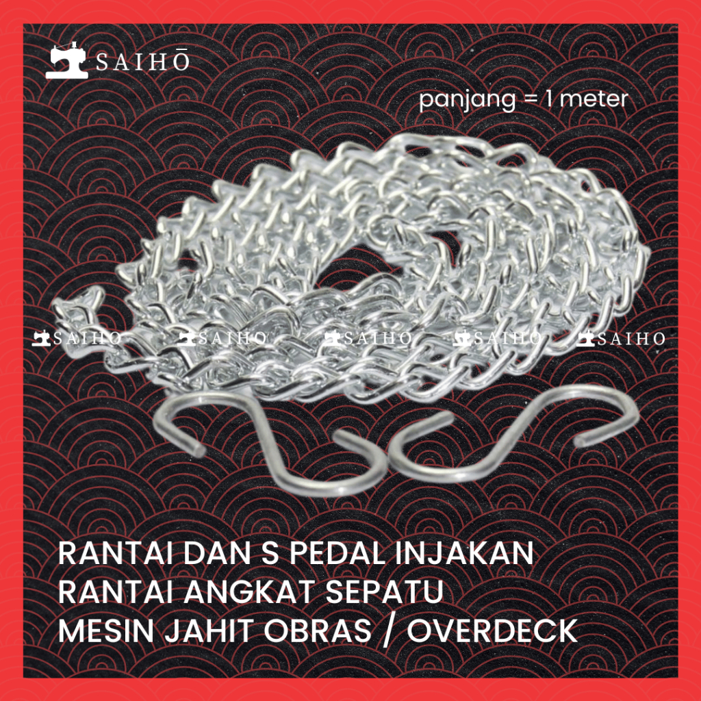Jual Rantai dan S Pedal Injakan / Rantai Angkat Sepatu Mesin Jahit ...