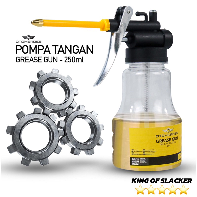 Jual Botol Pelumas Minyak Gemuk Semprotan 250ml Pompa Grease Gun Tempat ...