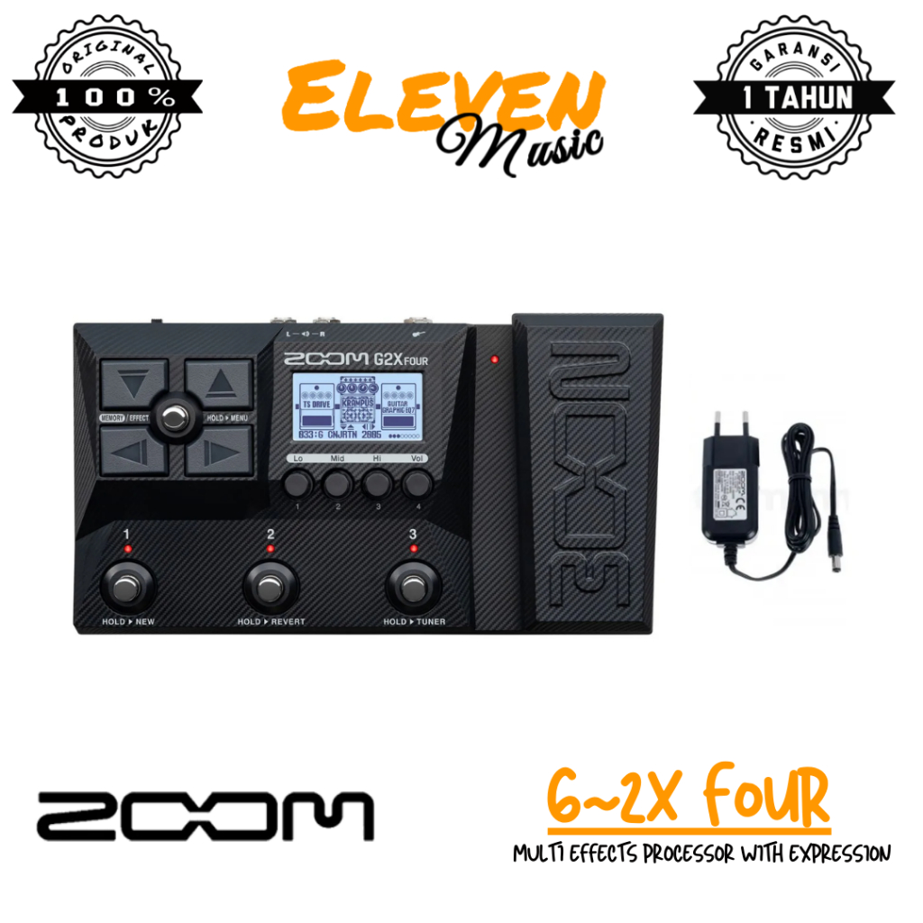Jual Zoom G2X Four Multi-effects Processor with Expression Pedal G-2X ...