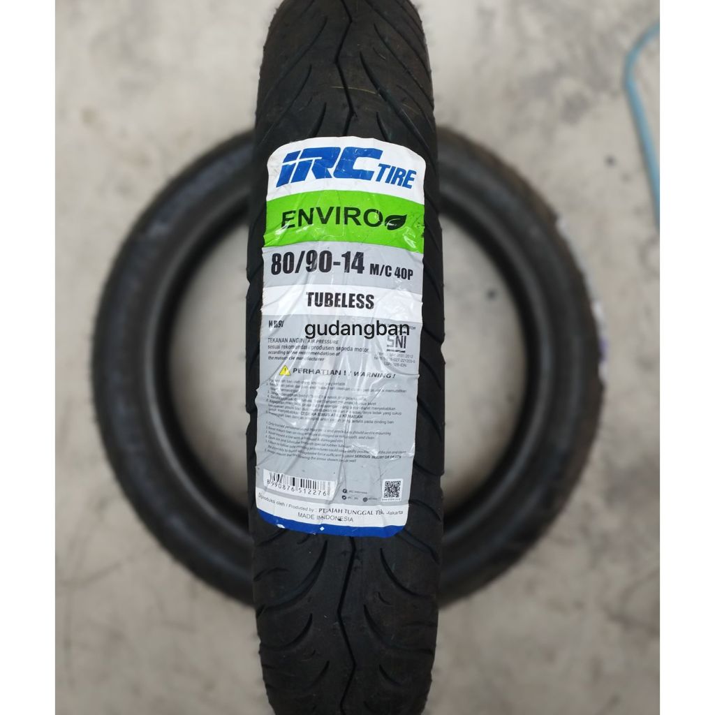 Jual Ban luar IRC 80 90 - 14 Enviro NR 91 TUbeless | Shopee Indonesia