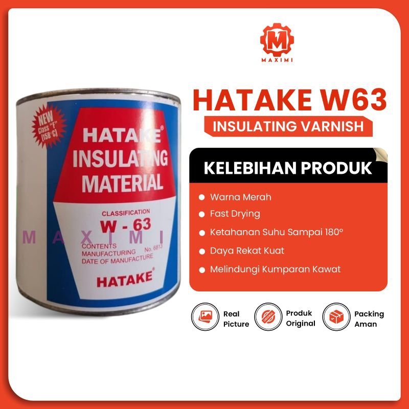Jual HATAKE W-63 Insulating varnish Lak/coating/perekat gulungan dinamo | Shopee Indonesia