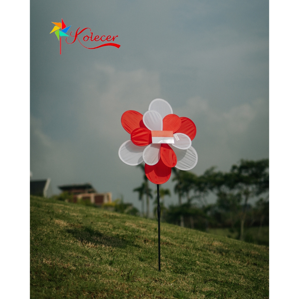 Jual Windmill Pinwheel Kolecer Double Indonesia Bendera Merdeka Hiasan ...