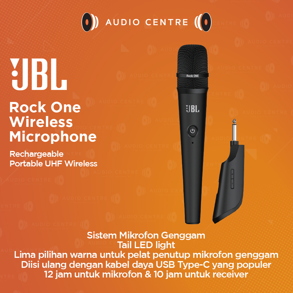 Jual JBL Rock One Rockone Rechargeable Portable UHF Wireless Microphone | Shopee Indonesia