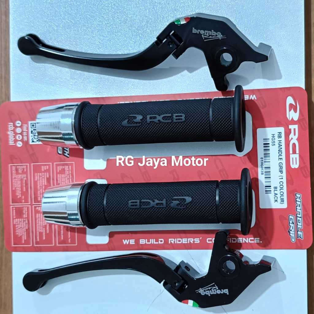 Jual 3in1 Handle Rem Lipat Black + Handgrip RCB HG55 + Jalu Stang PCX ...