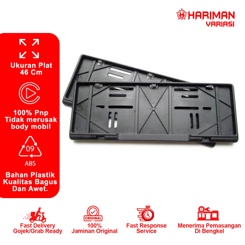 Jual Tempat Dudukan Frame Cover Bingkai Plat Nomor Mobil Plastik ABS Keras | Shopee Indonesia
