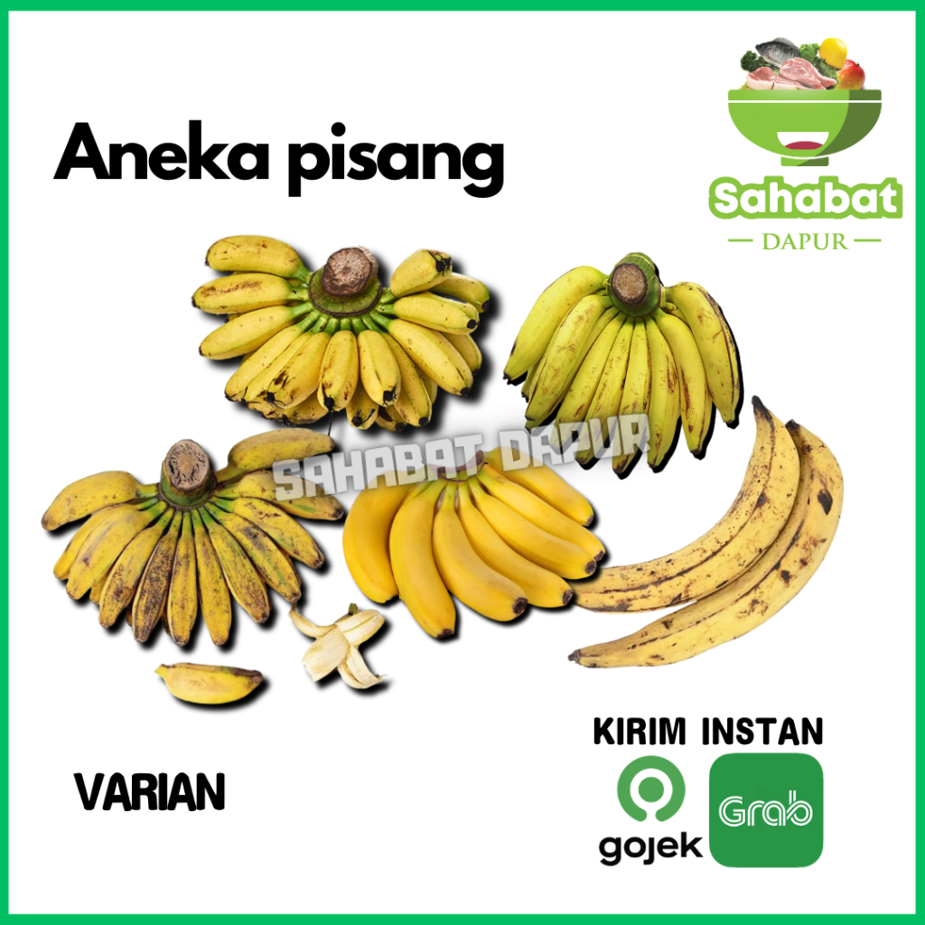 Jual Aneka Pisang [ Raja/Ambon/Uli/Tanduk/Barangan/Emas/Kepok/Lampung ] 1sisir | Shopee Indonesia