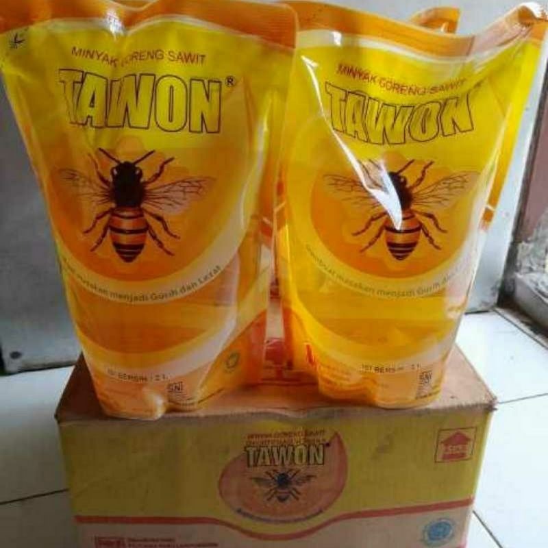 Jual MINYAK GORENG CAP TAWON 900ML 1 DUS ISI 12 PCS | Shopee Indonesia