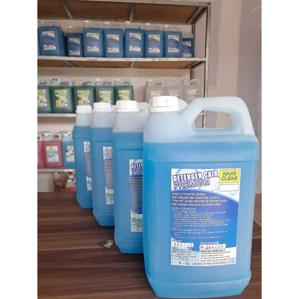 Jual Detergen Cair 5L Paket 4 Jerigen | Detergen Laundry | Deterjen ...