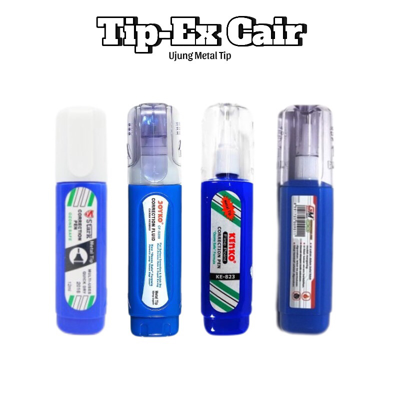 Jual Tipex Cair / Tip-ex Cair / Correction Fluid Cairan Koreksi Penghapus Cair | Shopee Indonesia