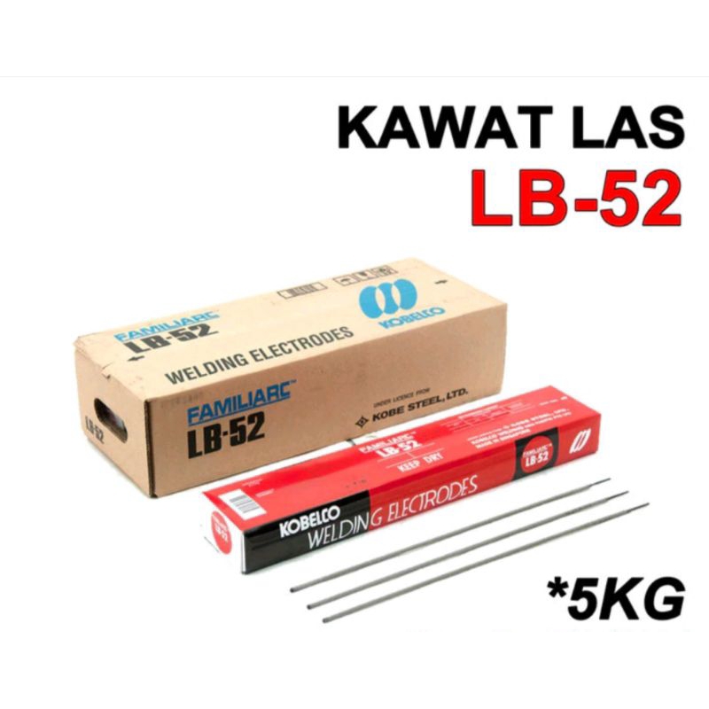 Jual Kawat las Kobelco LB52 3.2mm x 350 (5kg) welding electrodes LB 52 ...