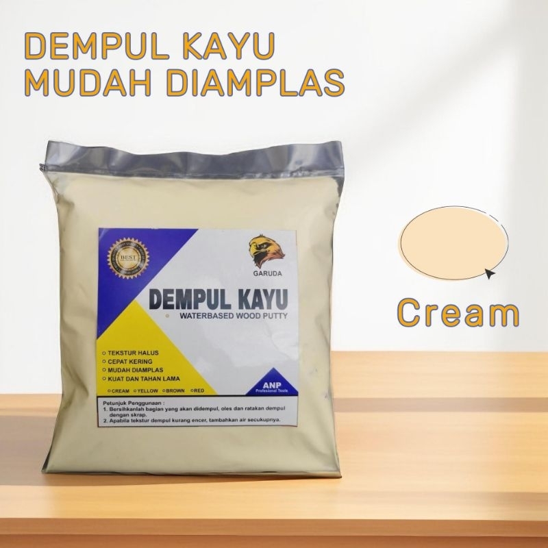 Jual Dempul Kayu Cream 425 gram / Plamir Kayu / hemat keras mudah ...