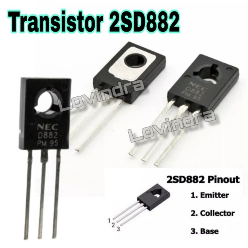 Jual Transistor D882 2SD822 TO-126 3A/40V NPN Power Transistor TR D 882 ...