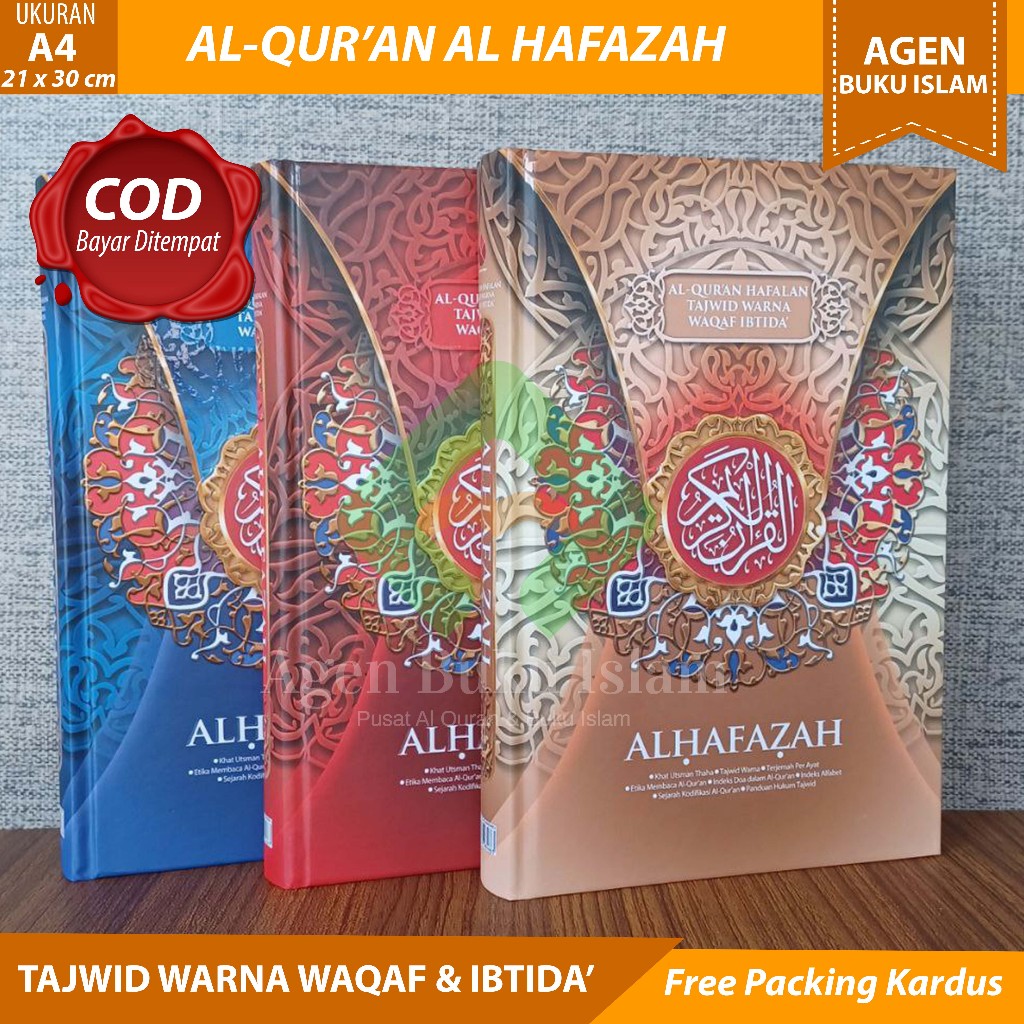 Jual COD Al Quran Hafalan Alhafazah Ukuran Besar A4 30x21cm Terjemah ...