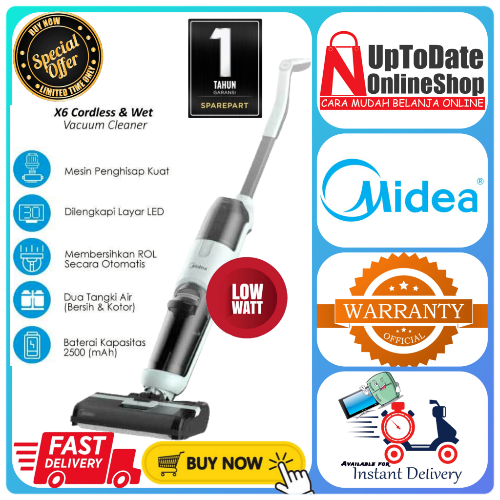 Jual MIDEA VACUUM CLEANER MWD-X6 MWD X6 X6 SELF CLEANING SYSTEM SUPER ...