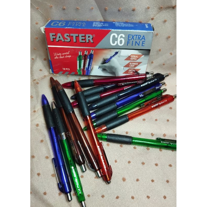 Jual pulpen faster c6 12 Pcs | Shopee Indonesia