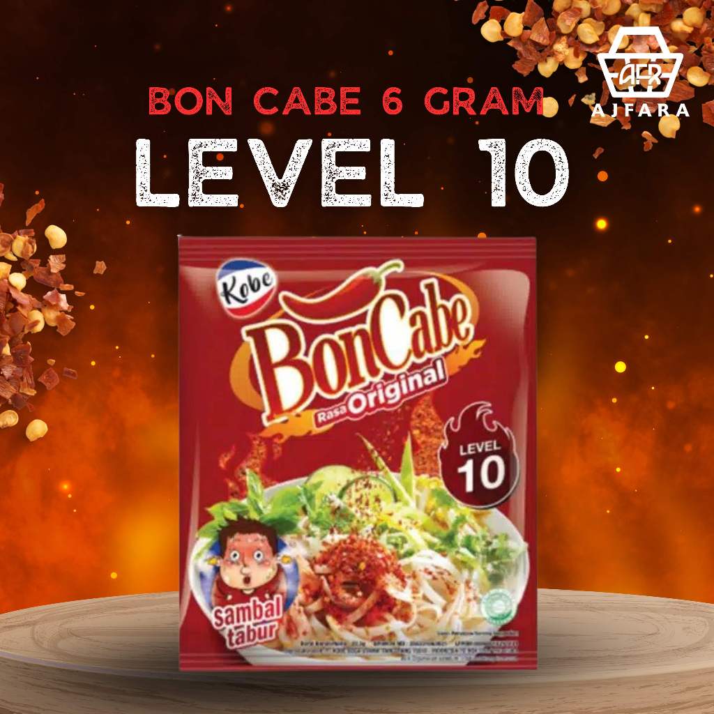 Jual Bon Cabe Level 10 Sachet 6g/Bon Cabe Level 15 Sachet 5,5g/Bon Cabe ...
