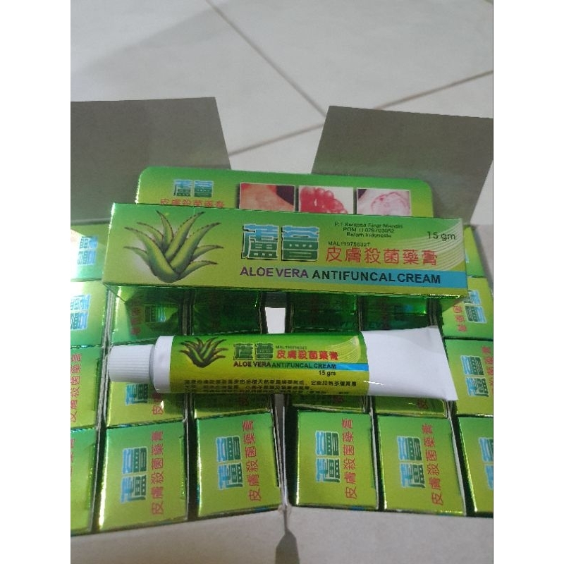 Jual salep aloevera antifungal cream 15gr LUSINAN (per 12 tube ...