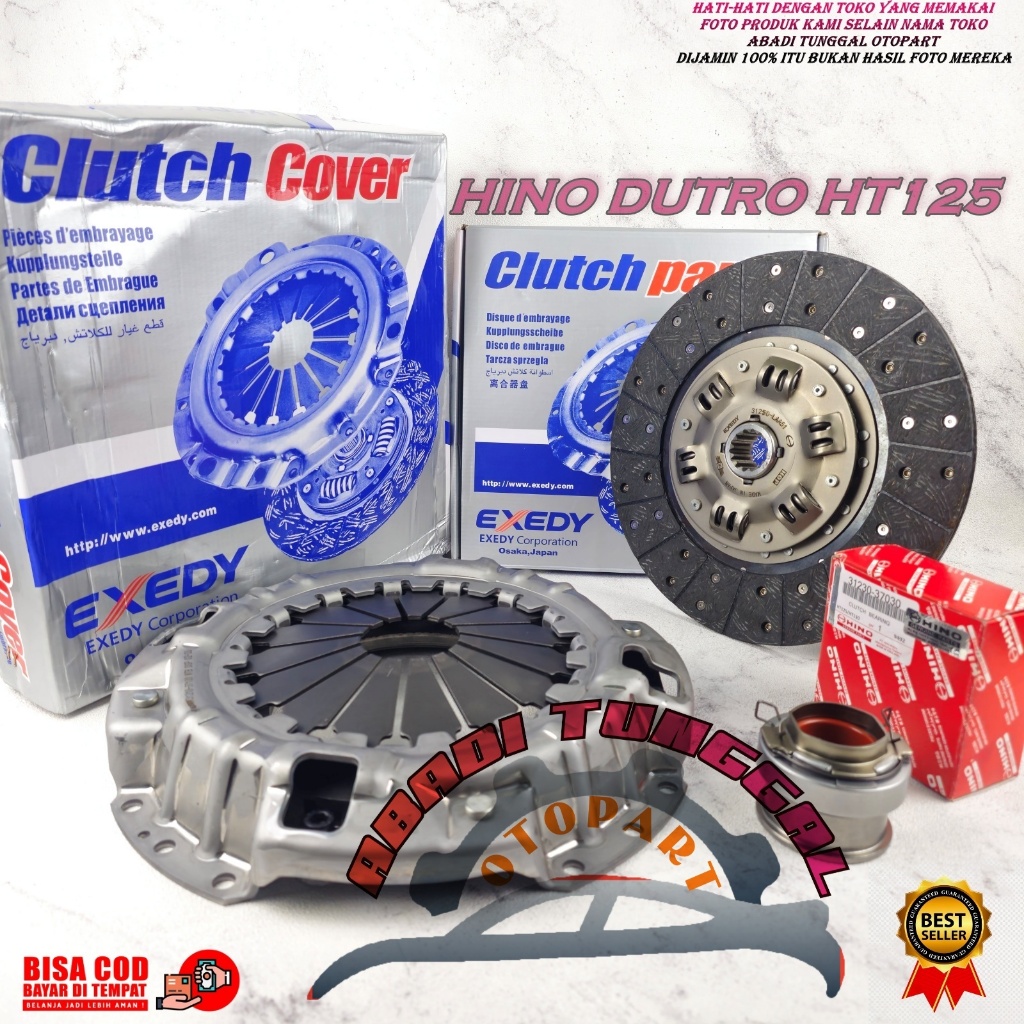 Jual KOPLING SET DEKRUP MATAHARI BERING KOPLING HINO DUTRO HT130 EXEDY ...