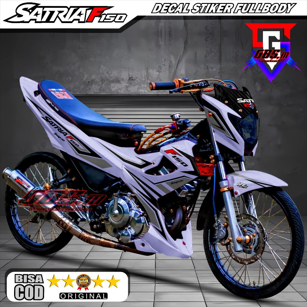 Jual (Terbaru) Decal Satria Fu Facelift Motif Stiker Recing Fullbody ...