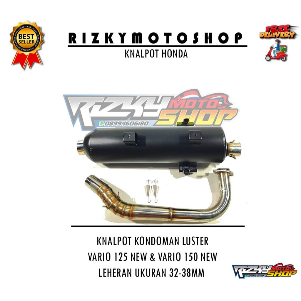 Jual LIVE - KNALPOT KONDOMAN BOR-BORAN VARIO 125/150 LED NEW / RZ PRO ...