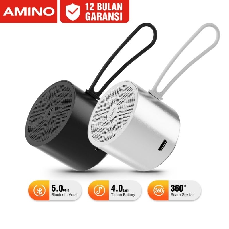 Jual AMINO M1 Portable Speaker Stereo Mini HiFi Wireless Speaker ...