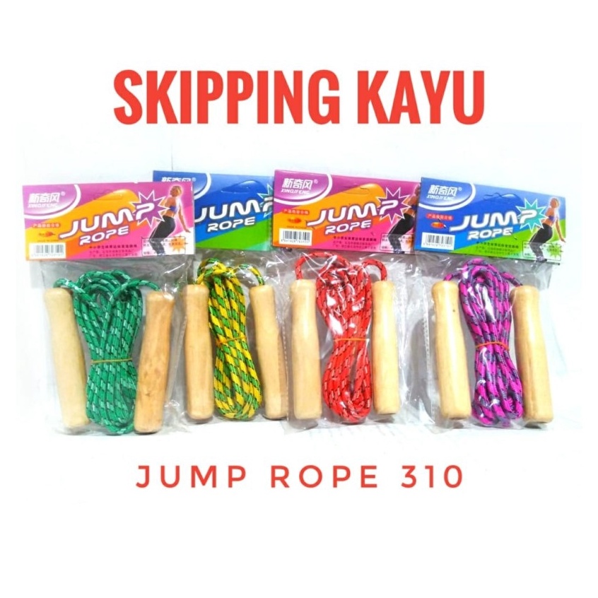 Jual New Limited ALAT LOMPAT TALI KAYU SKIPING JUMP ROPE KAYU TALI ...
