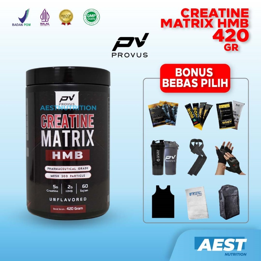Jual Provus Creatine Matrix HMB - 420 gram 60 Servings Creatine ...