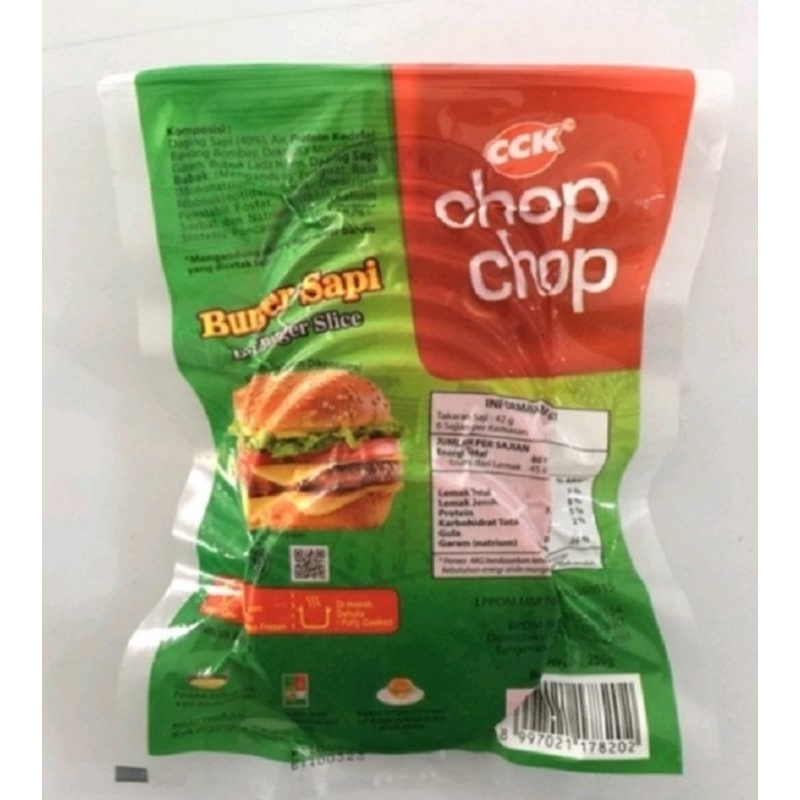 Jual CHOP CHOP BEEF BURGER SLICE | Shopee Indonesia