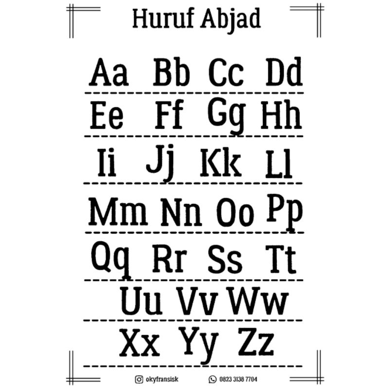 Jual poster huruf abjad | Shopee Indonesia