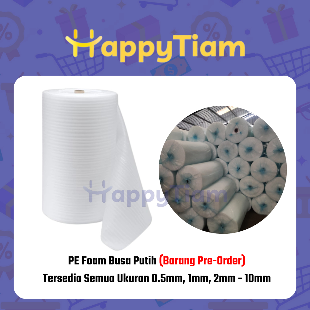 Jual PE FOAM SEMUA UKURAN BARANG PRE ORDER BUSA SPON PUTIH SHEET TEBAL ...