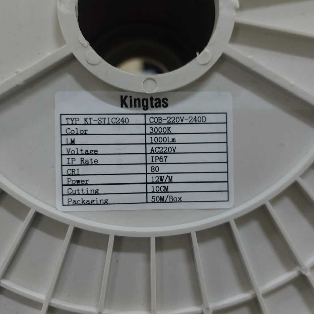 Jual KINGTAS LED STRIP COB KT 220V 240D 3000K | Shopee Indonesia