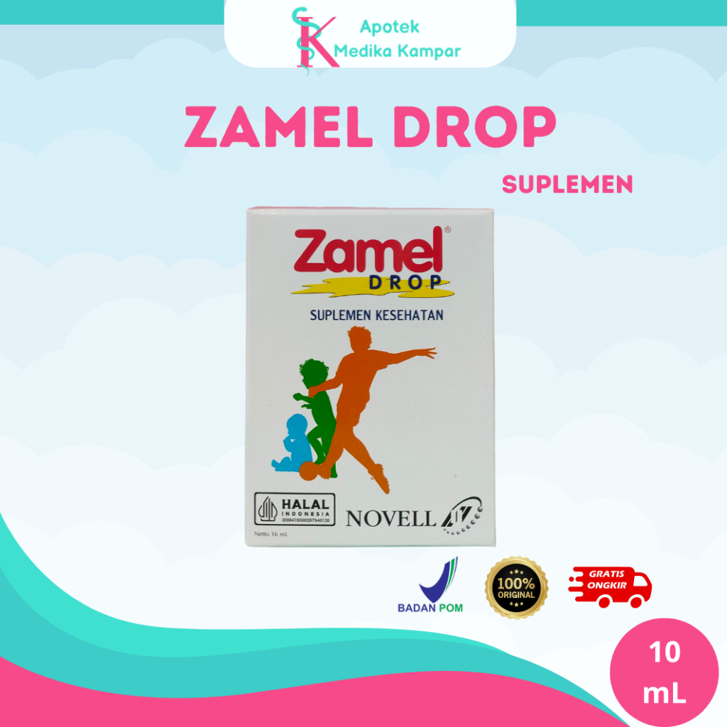 Jual Zamel Drops dan Syrup - Multivitamin Pertumbuh Anak | Shopee Indonesia