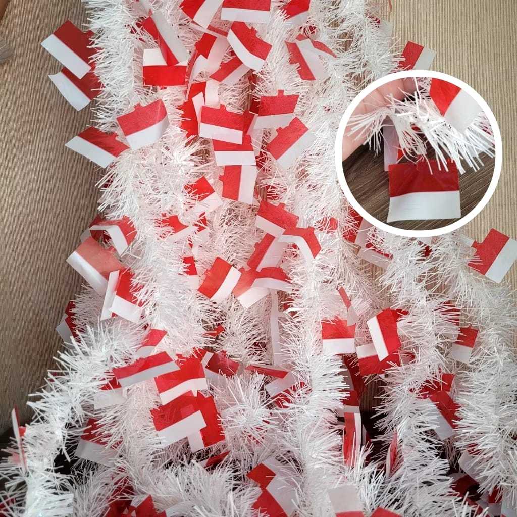Jual SLINGER MERAH PUTIH HUT RI DECOR PESTA PANJANG 2 METER | Shopee ...